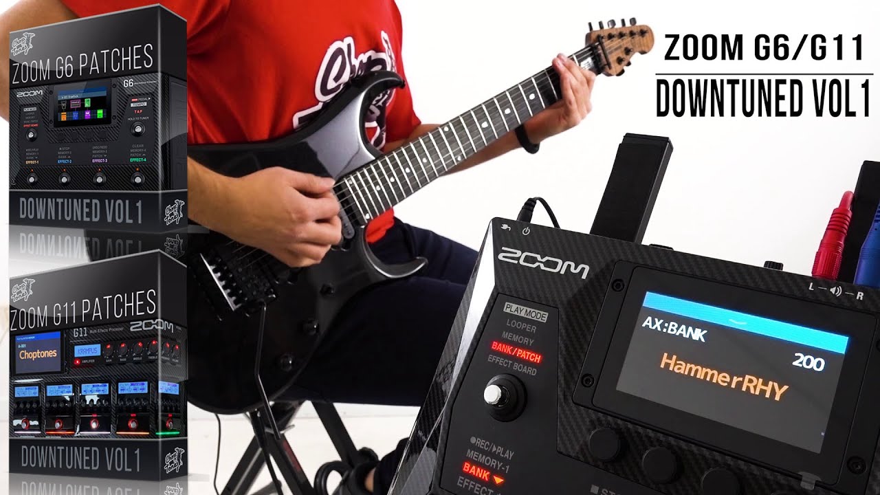 Zoom G11 / G6 Patches | Downtuned vol1 | Playthrough - YouTube