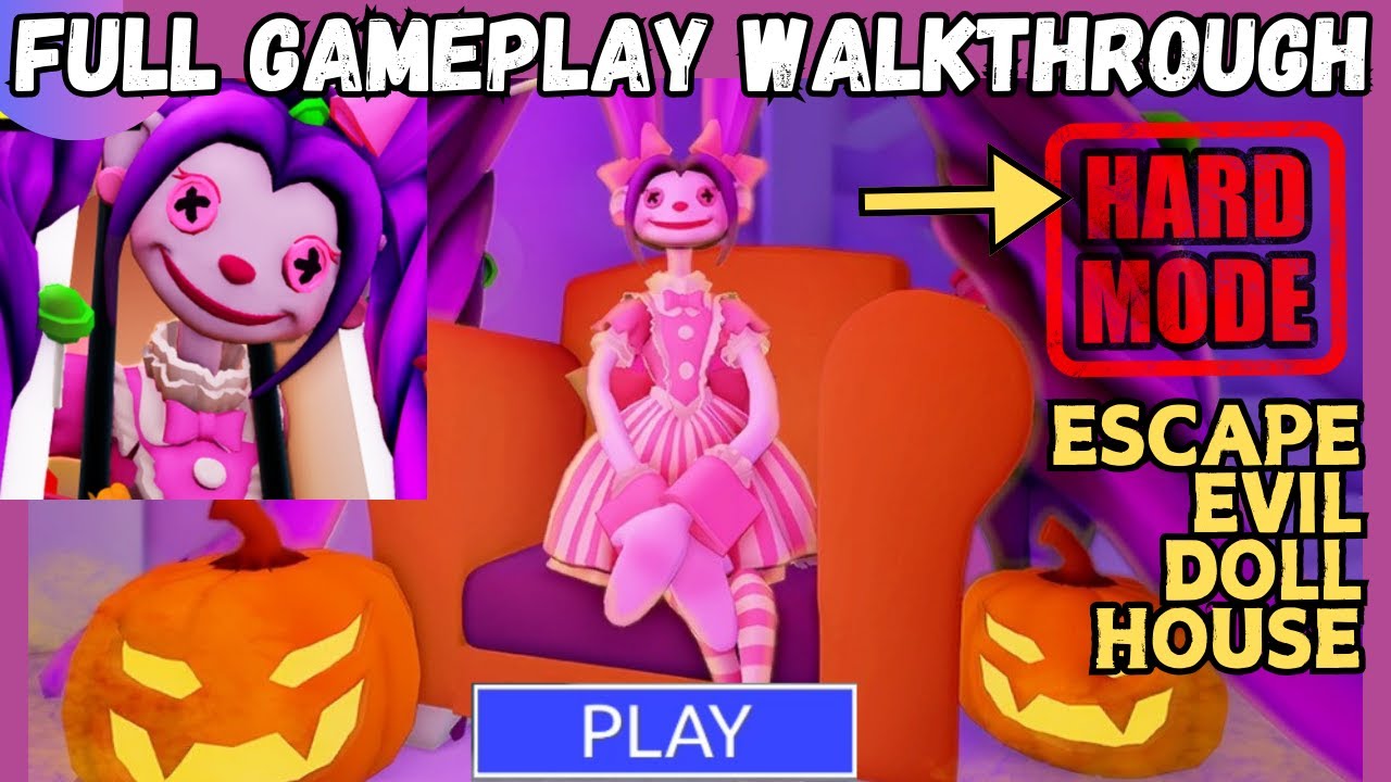 Can I Beat Evil Doll? ROBLOX ESCAPE EVIL DOLL HOUSE (Hard Mode) - YouTube