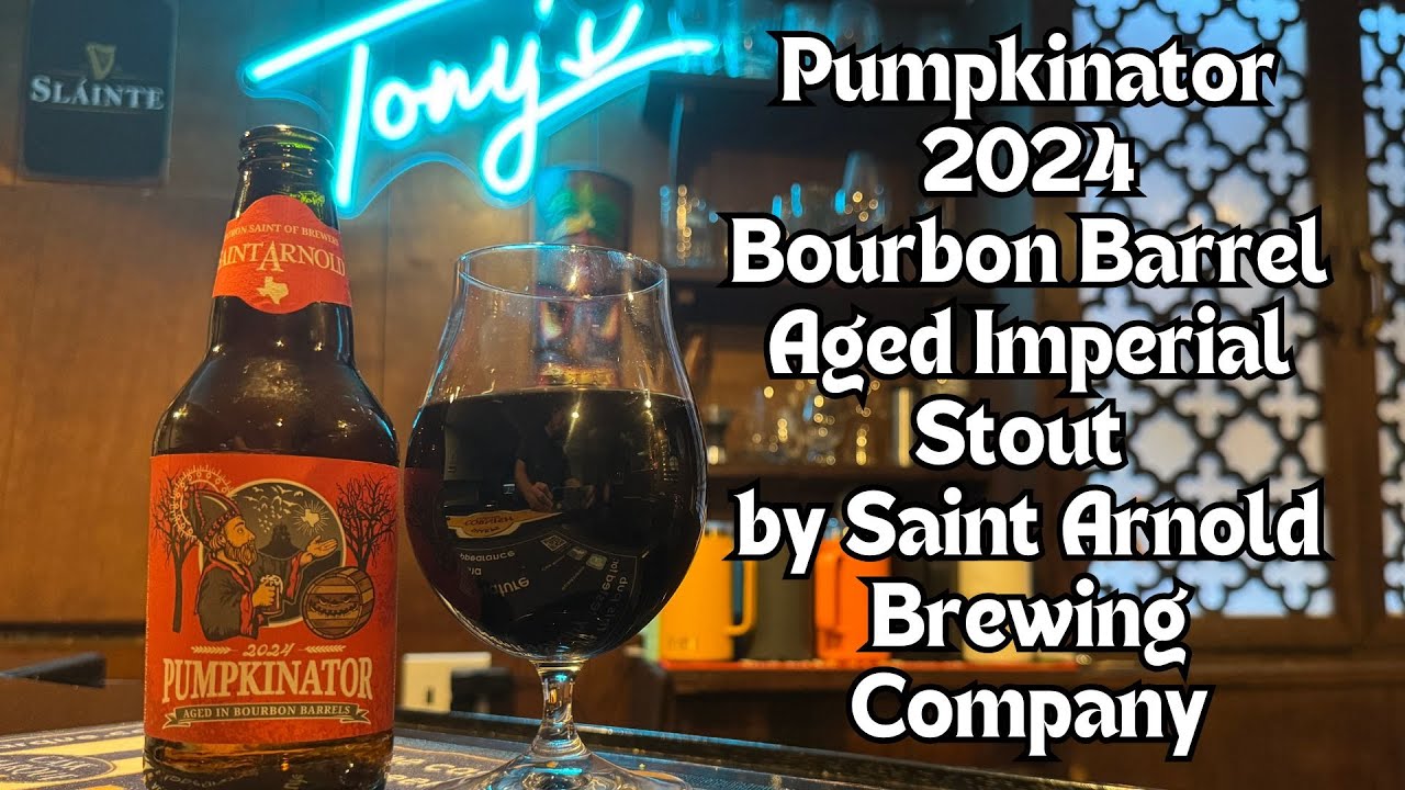 Pumpkinator 2024: a Bourbon Barrel Aged Imperial Stout by Saint Arnold ...