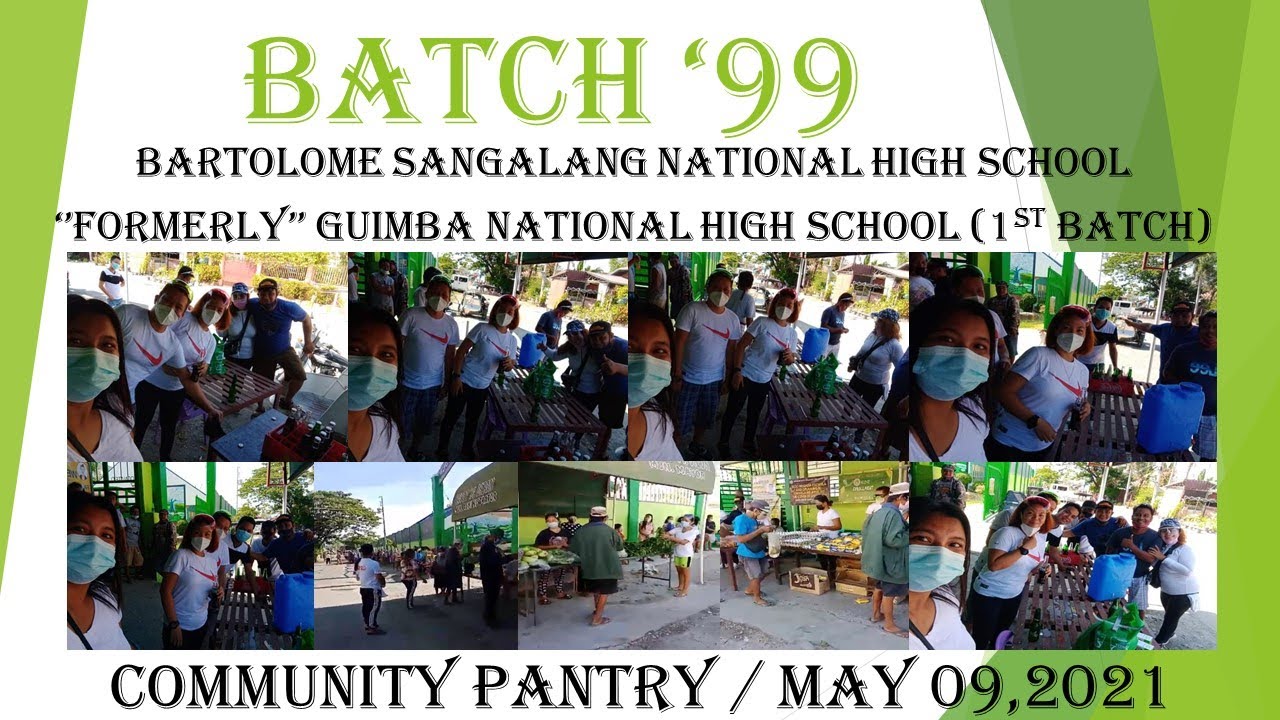 Community Pantry ''GNHS 1st Batch '99 | May 09, 2021 - YouTube