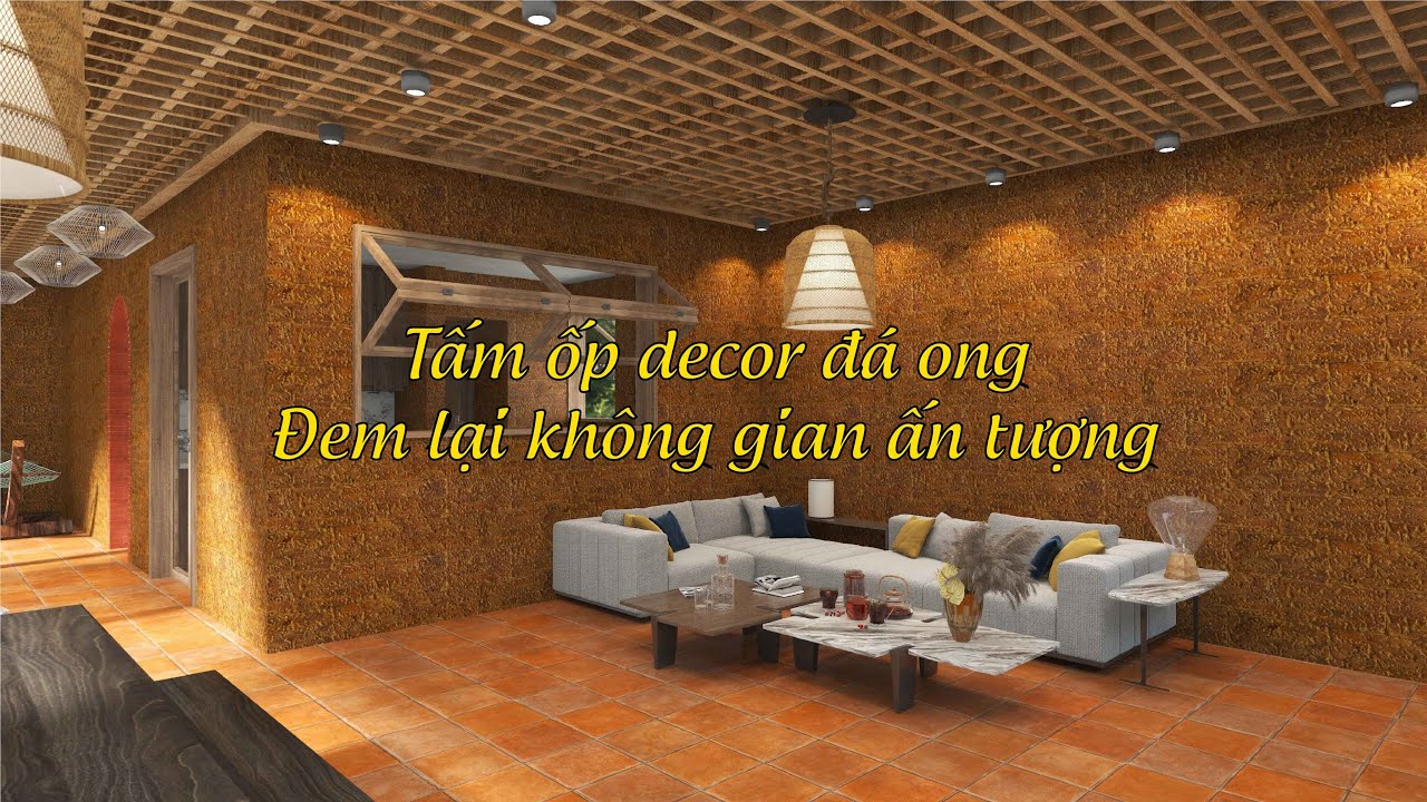 Tấm ốp sinh thái decor Wallux đá ong - YouTube