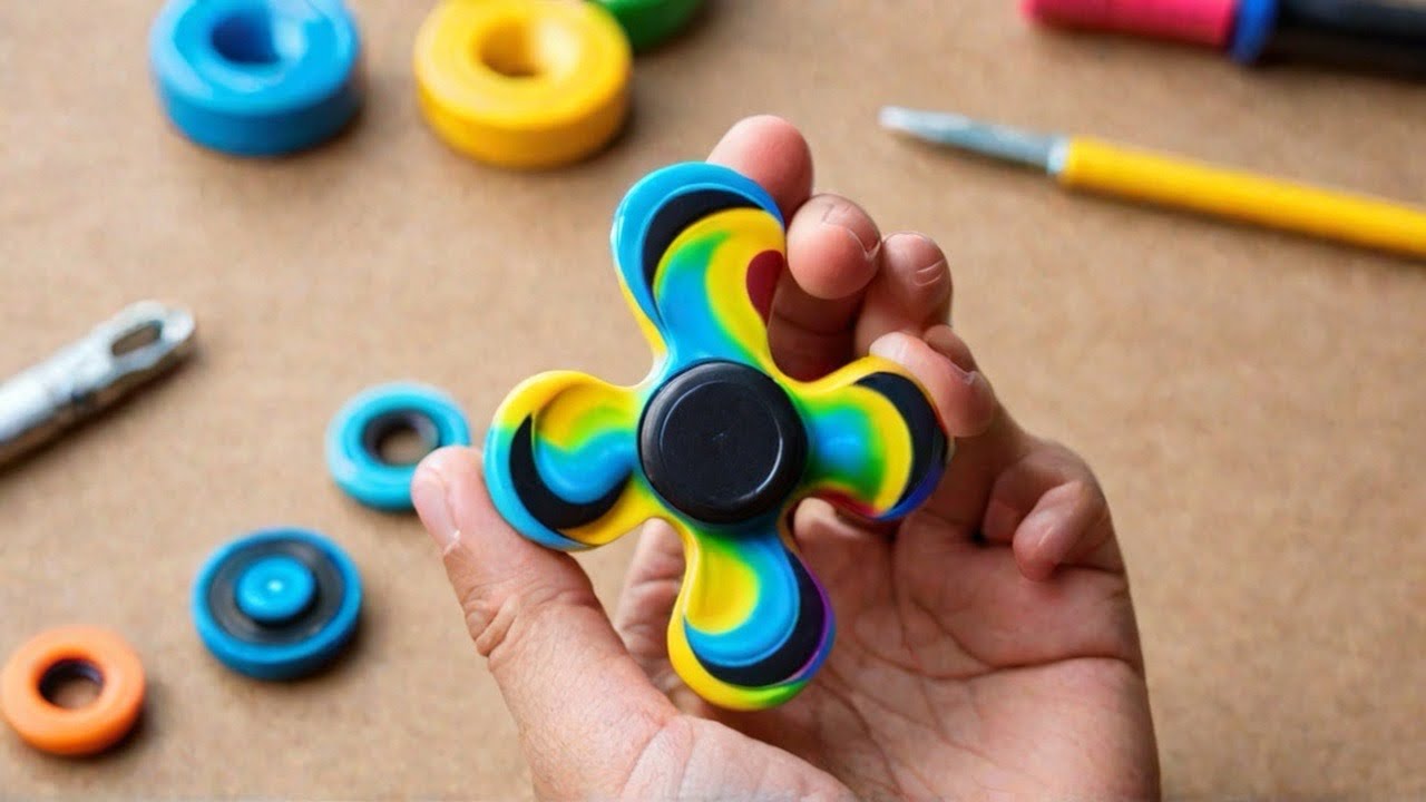 Make Your Own FIDGET SPINNER At Home With This Easy Hack! - YouTube