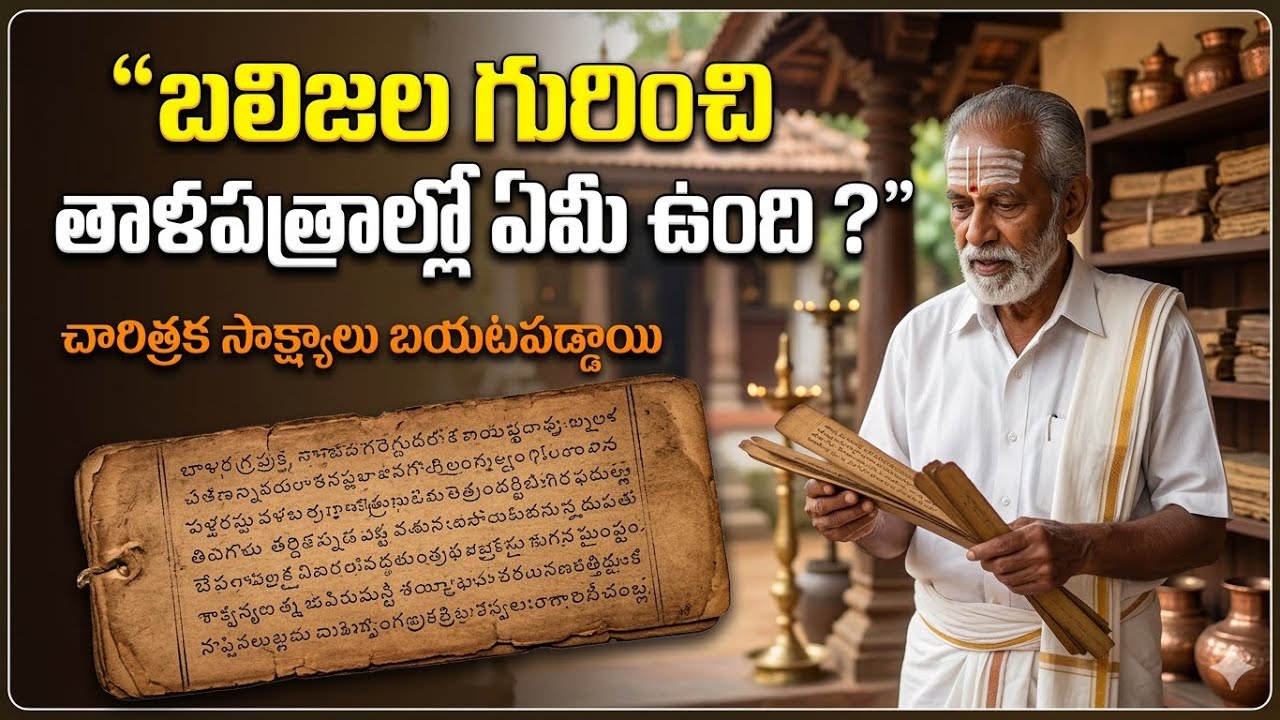 తాళపత్రాల్లో బలిజవారి పద్యము l Greatness of Balijas - YouTube