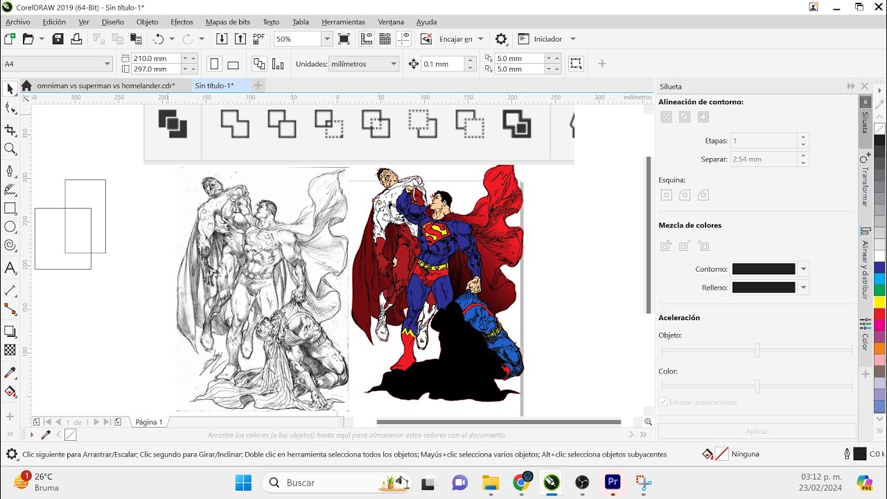 Como hacer ilustraciones en Corel Draw, Que herramientas usar ? y para ...