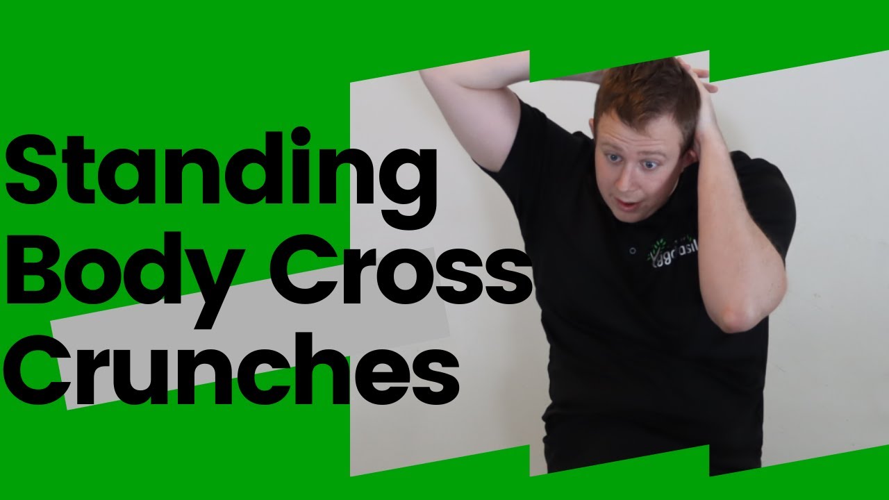 Home Exercise: Standing Body Cross Crunches - YouTube