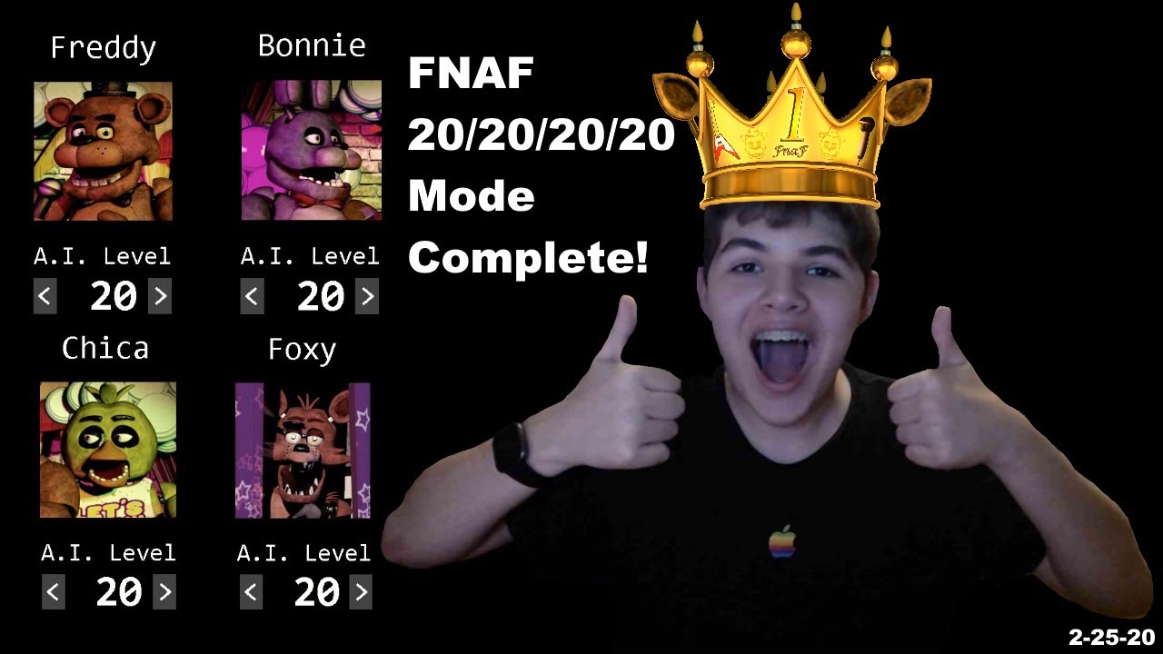 FNAF 20/20/20/20 MODE COMPLETE!!! | Five Nights at Freddy's #3 - YouTube
