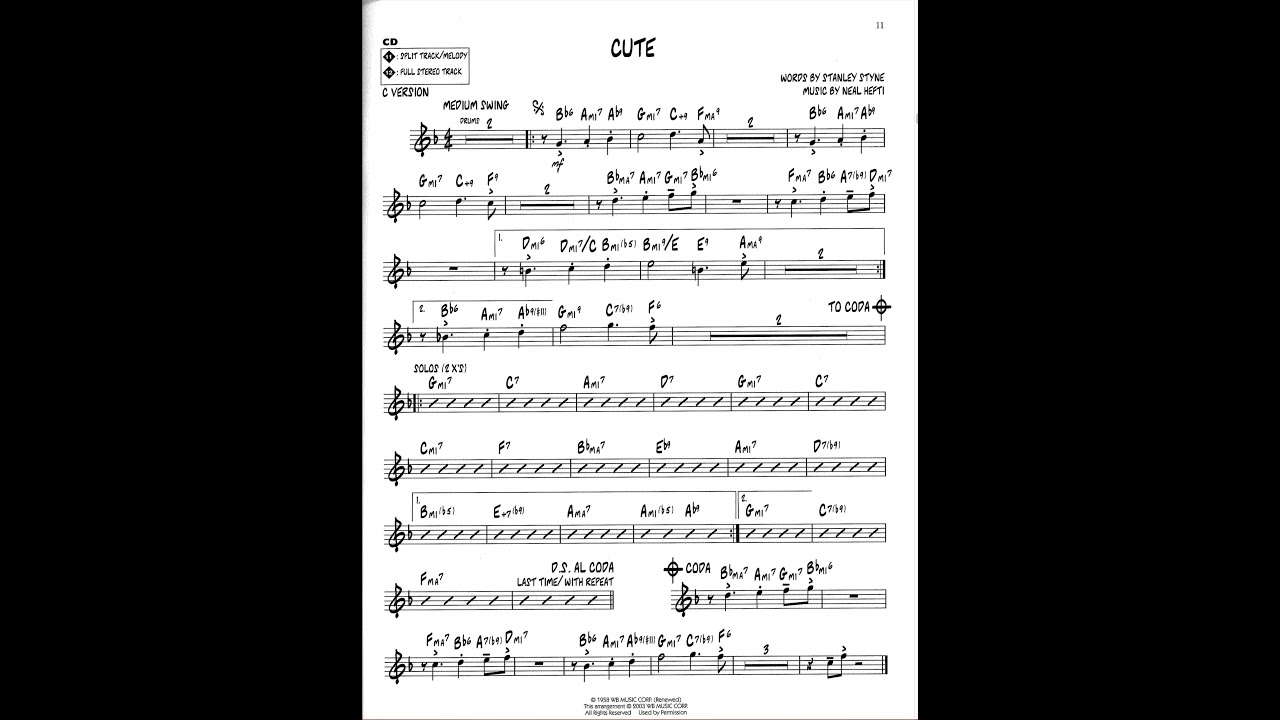 CUTE - Count Basie style - YouTube