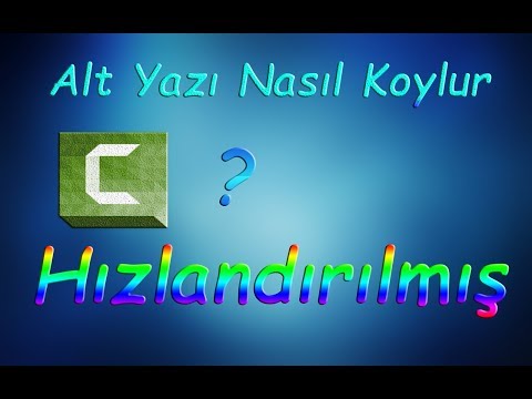 Alt Yazı Nasıl Koyulur / Camtasia Studio 8 / 2017-2018