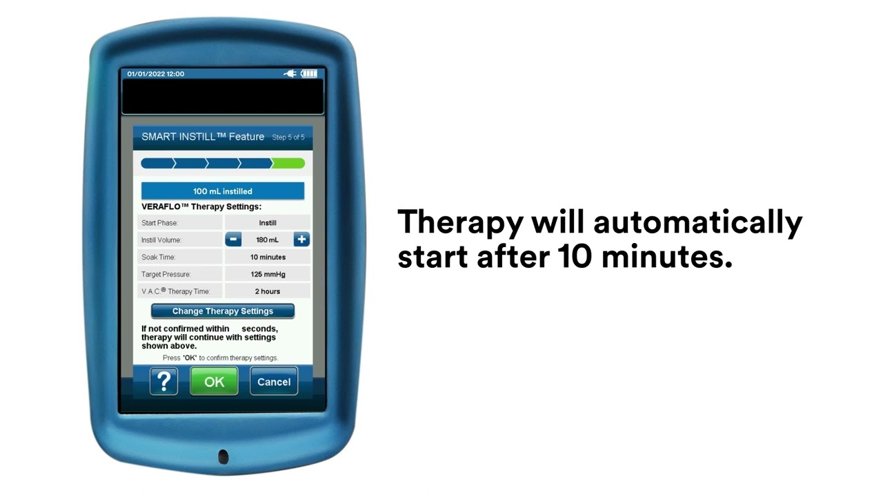 Initiate therapy: 3M™ Veraflo™ Therapy using the 3M™ Smart Instill ...