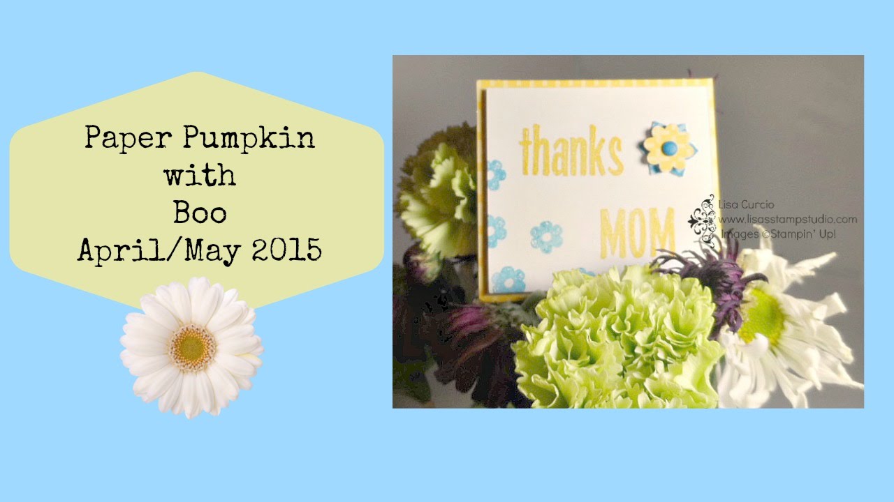 Paper Pumpkin with Boo - April/May 2015 - YouTube