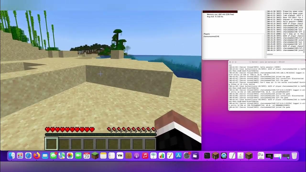 how to setup a minecrft server on a mac - YouTube