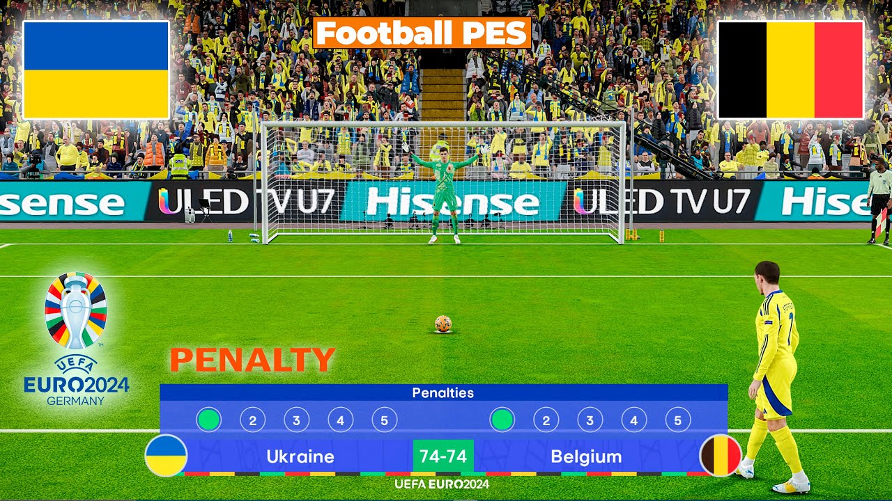 Must-watch showdown: UKRAINE vs BELGIUM penalty action - YouTube