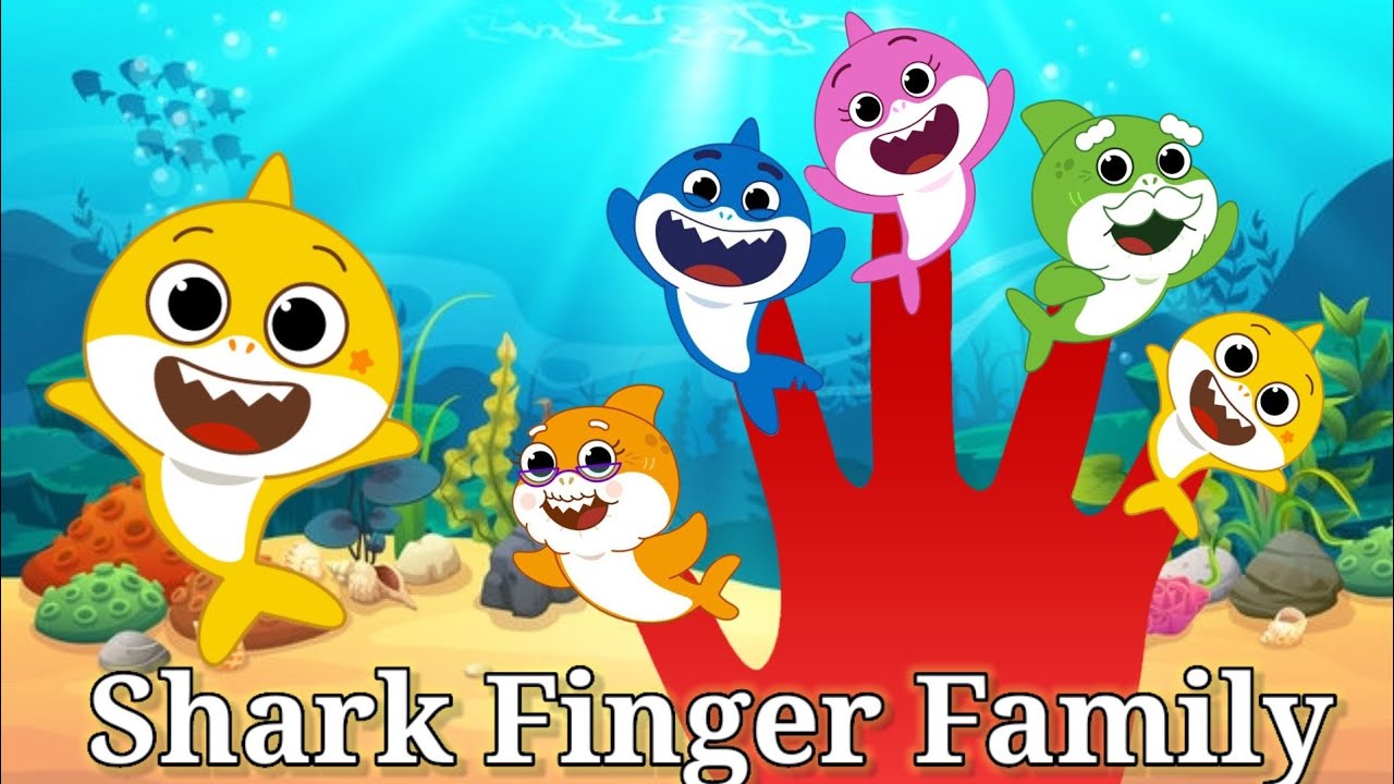 Baby Shark Finger Family dance 8 | nursery rhymes for kids| baby song ...