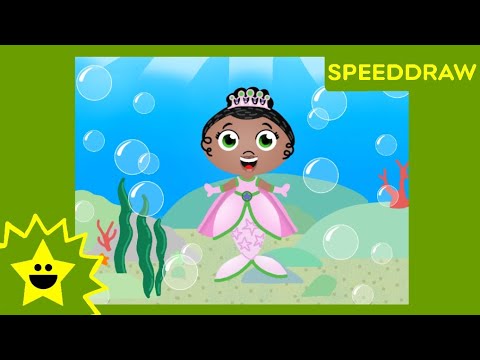 Mermaid Princess Presto (Speeddraw) - YouTube