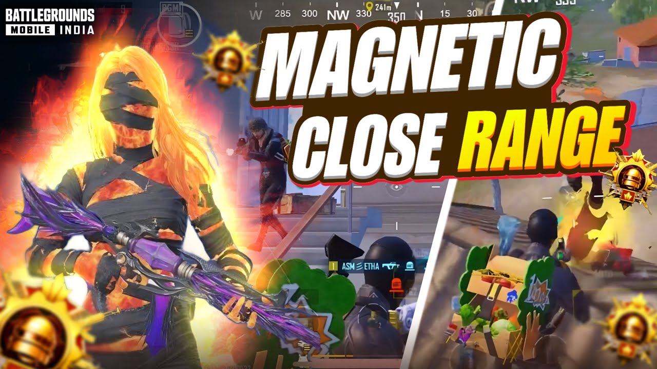 Magnetic Close Range 🔥🔥 1v4 Clutches in Intense lobby | BGMI 🇮🇳 - YouTube
