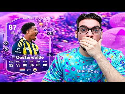 WHAT IS THIS CARD?!🫢 87 FUT Birthday Bakery EVO Oosterwolde Review!