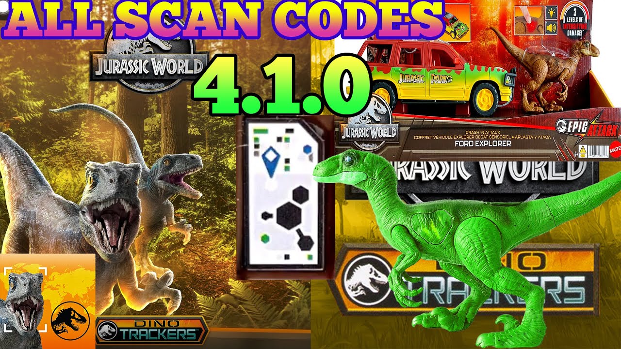 Jurassic World Dinotrackers 2023 Facts App Scan Codes Update All