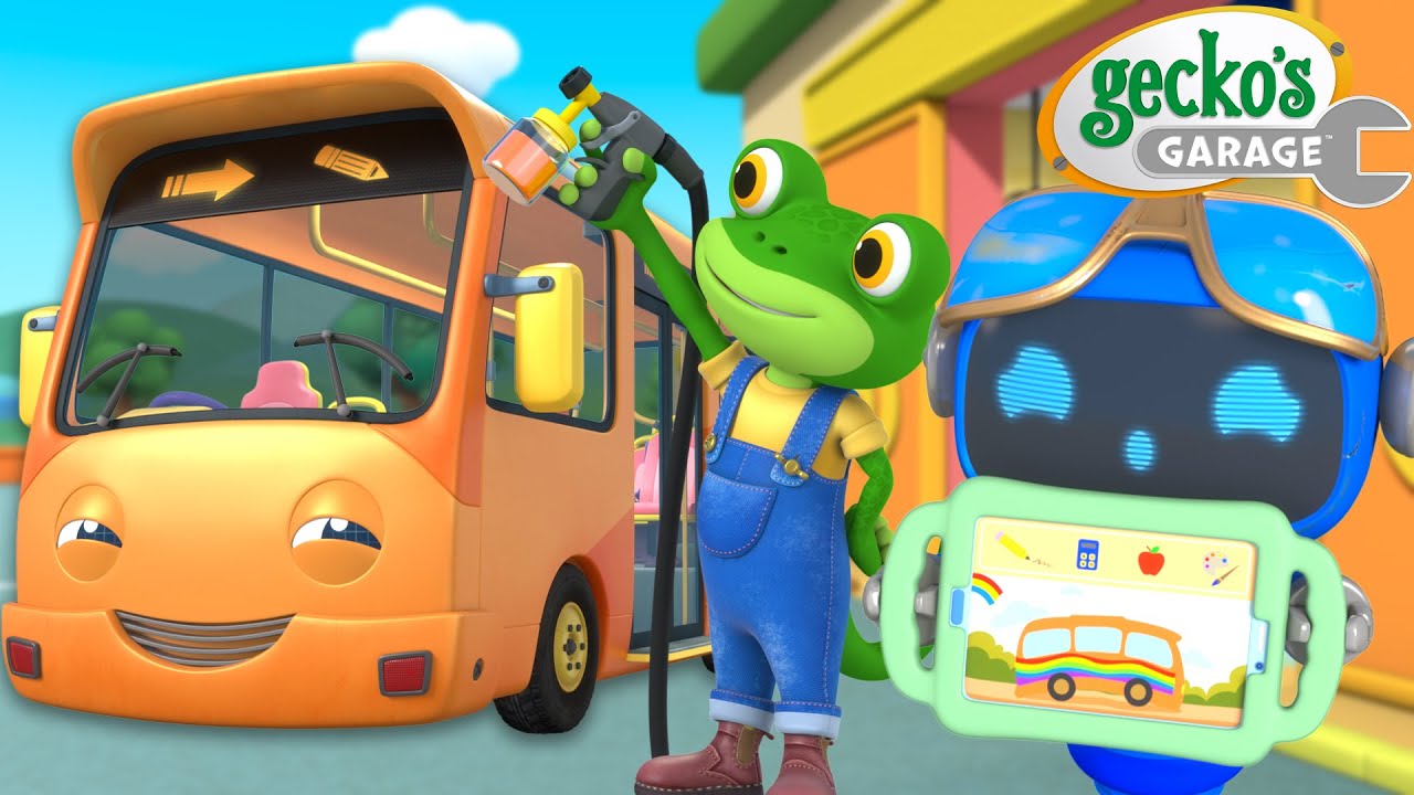 Blue's Dream School Bus | Gecko's Garage | Cars & Truck Videos for Kids ...