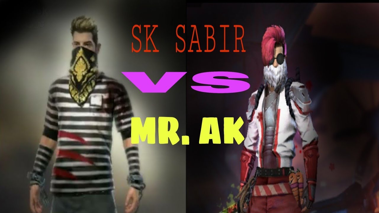 #sk sabir vs mr. Ak one tap mode is on(brother of sk sabir😄😄😄) - YouTube