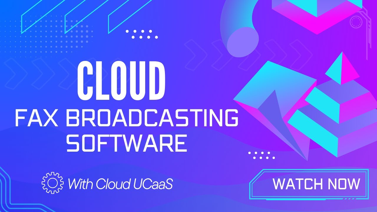 Cloud Fax Broadcasting Software with UCaaS Solution - YouTube