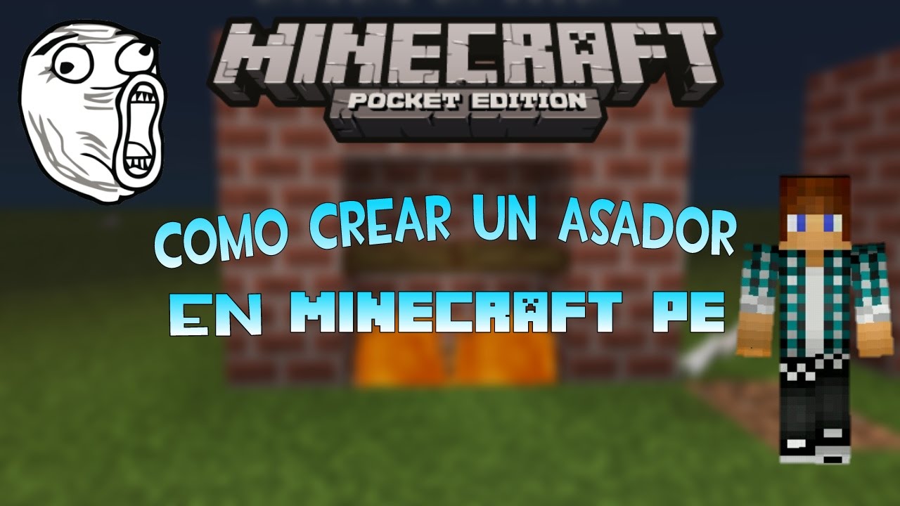 Como hacer un asador en MINECRAFT PE - YouTube