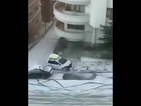 Ankarada  kar yağışından sonra olan kazalar