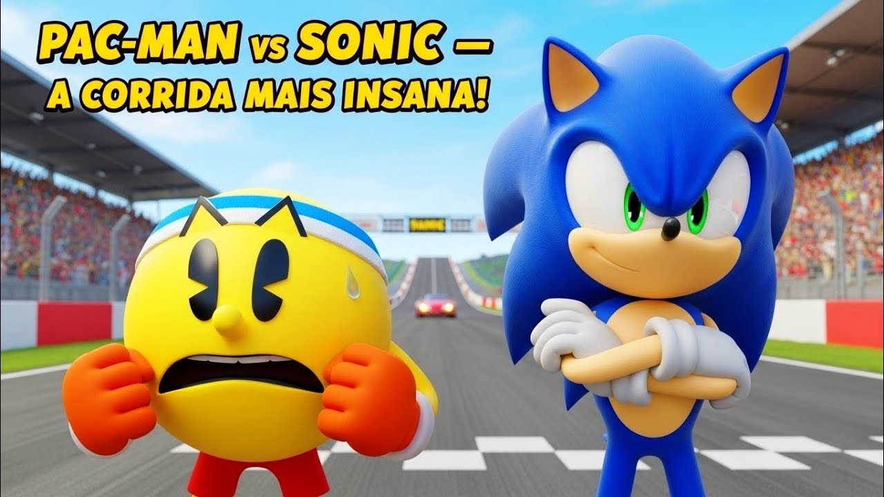 PAC-MAN vs SONIC: A Corrida Mais Insana dos Games! (feat. Sonic) - YouTube