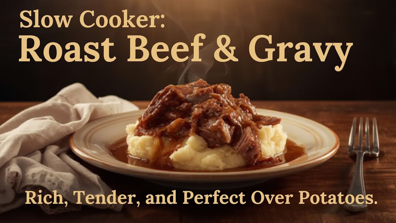 Braised Top Round Pot Roast with Gravy - Quick and Easy Slow Cooker ...