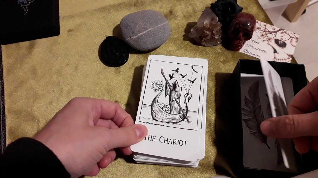 Black Line Tarot 1st Edition by Agni Prasada Burning unboxing - YouTube