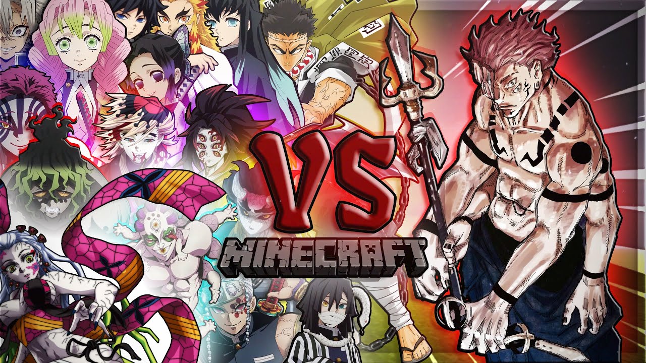 ALL Upper Moons AND ALL Hashiras VS Sukuna TRUE FORM (Minecraft) - YouTube