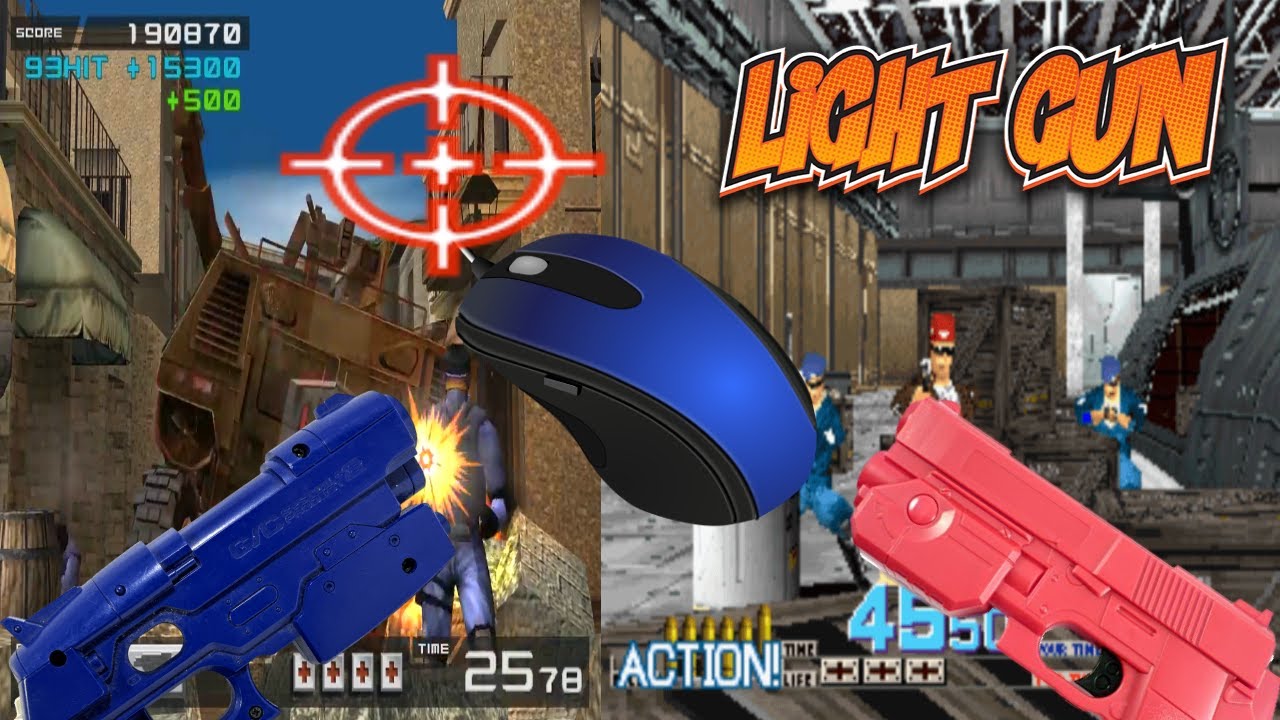 How to use Mouse to play Lightgun games with Crosshairs Tutorial - YouTube