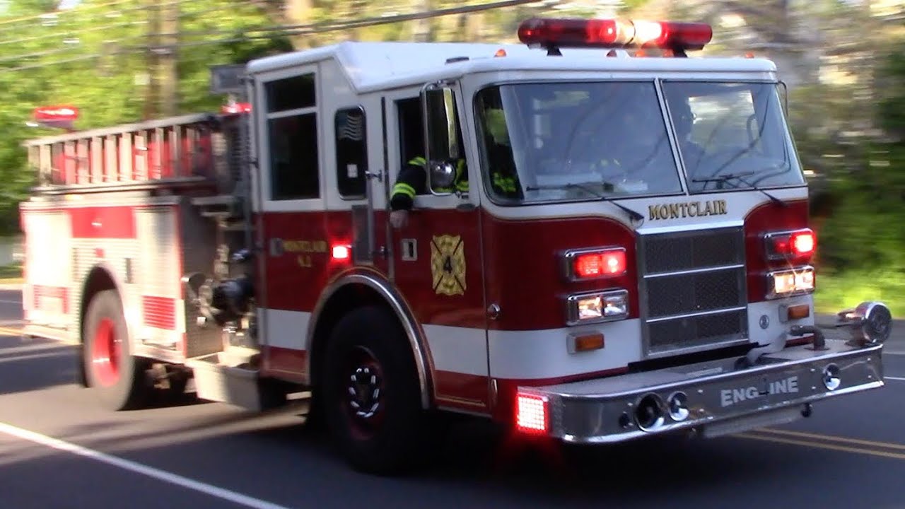 Montclair Fire Department Spare Engine 4 And Truck 2 Responding 5-16-19 ...