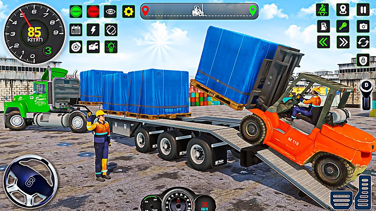 Real Construction Truck Driving Game 3D - City Forklift Truck Driver ...