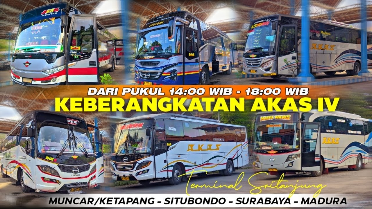 INFO🔥Keberangkatan PO. AKAS IV Dari Terminal Sritanjung Banyuwangi ...