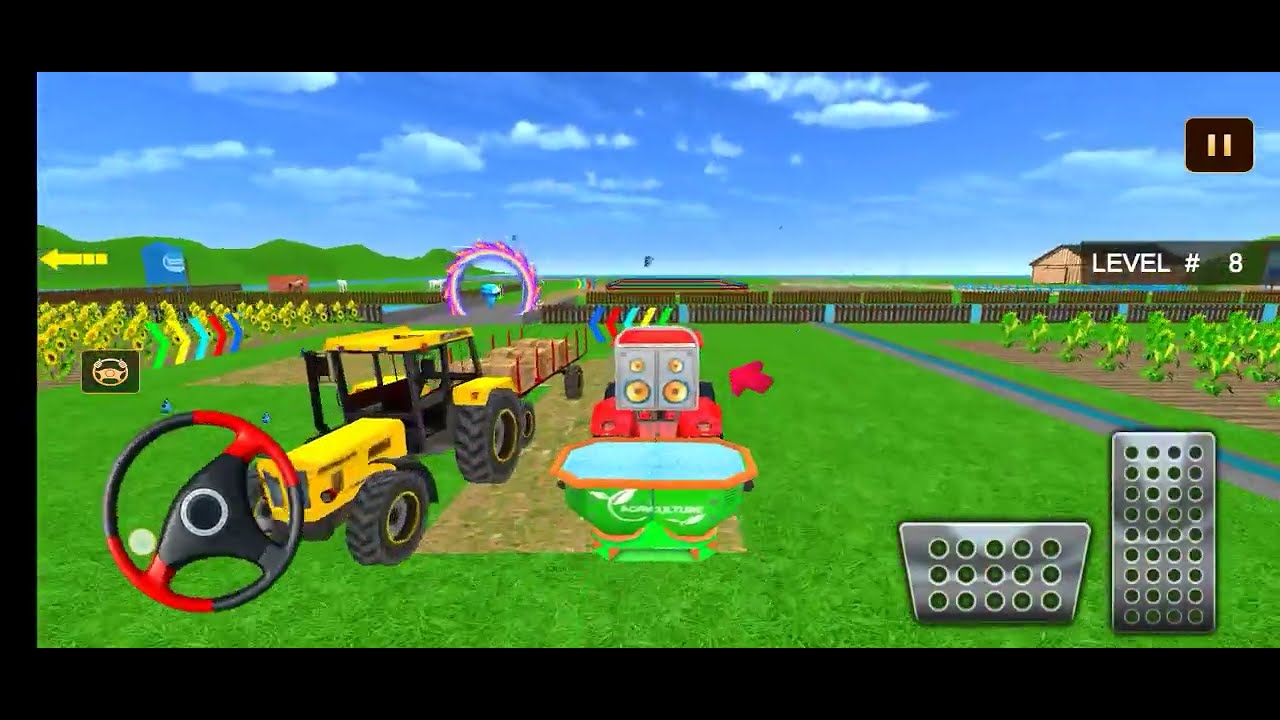 mobile Real Tractors,dron , driver games .👈tractor driver karse farm ...