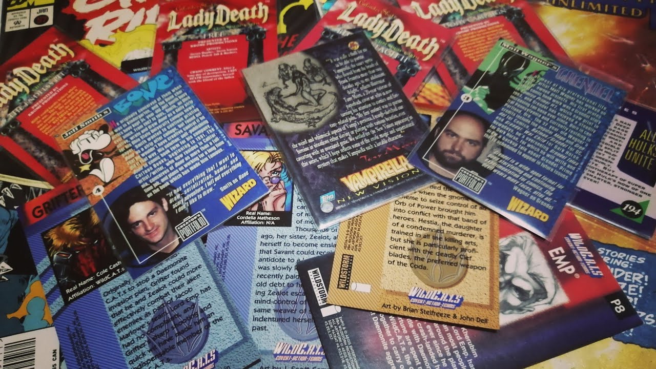 non-sports card 90's remix #vampirella #wizard #spawn - YouTube