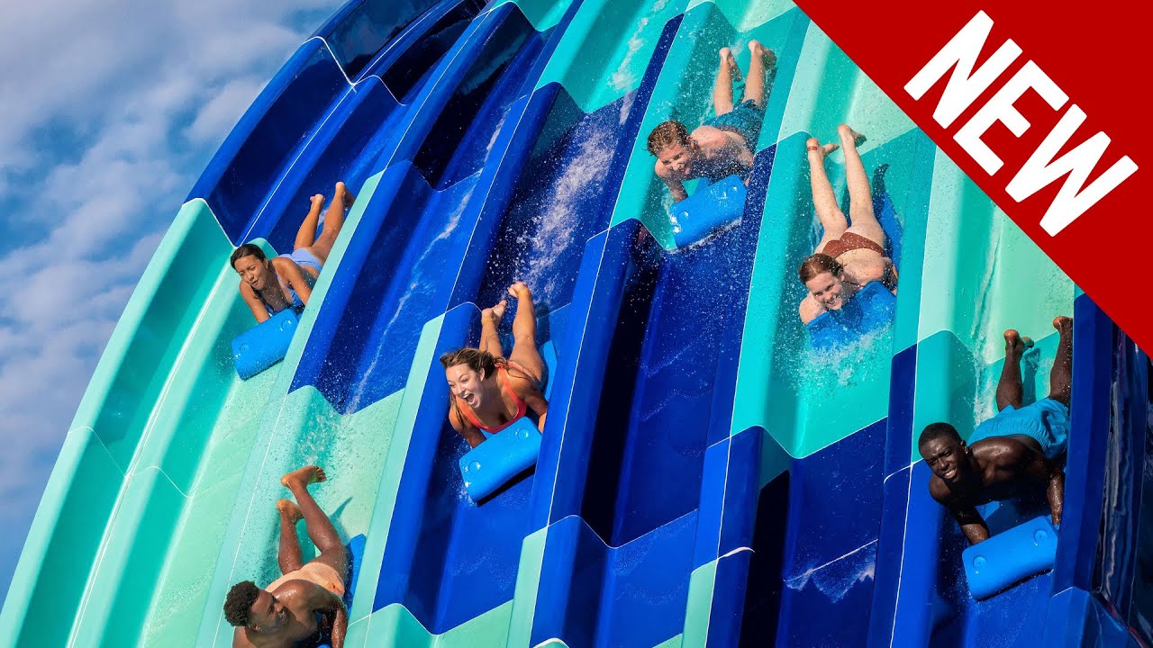 Reply Racers at Island H2O Live! | 6-Lane Racer Water Slide - YouTube