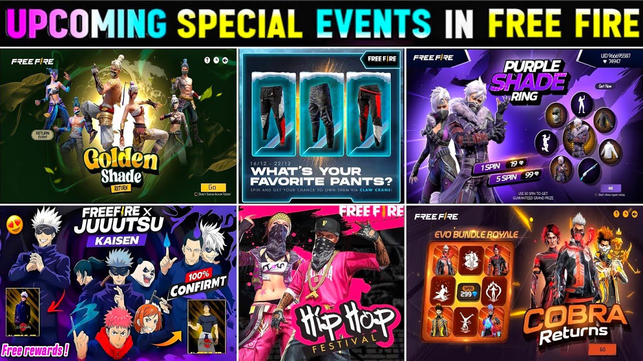 GOLDEN SHADE BUNDLE RETURN 😍🥳| FREE FIRE NEW EVENT | PURPLE SHADE ...