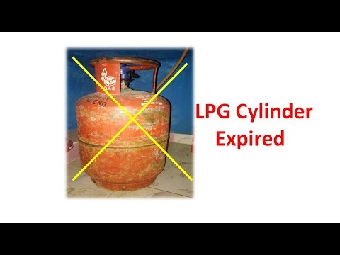 How to check LPG gas cylinder expiry date - YouTube