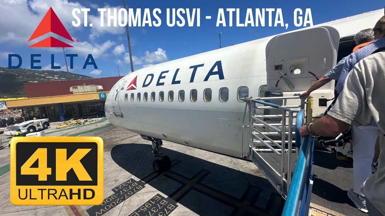 POWERFUL Boeing 757 Takeoff from St. Thomas | Delta Airlines | St ...
