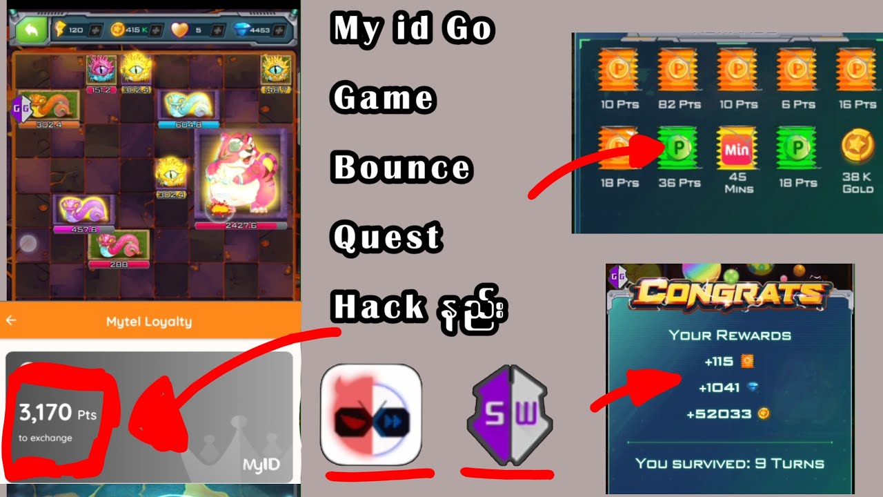 My id GO game မှာ Points တေအများကြီးရအောင် ဘယ်လိုဆော့မလဲ အသဲ ၁၀ ခုဂိမ်း ...