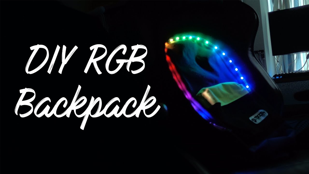 DIY RGB Arduino Backpack! Easy tutorial! Arduino Fun Project - YouTube
