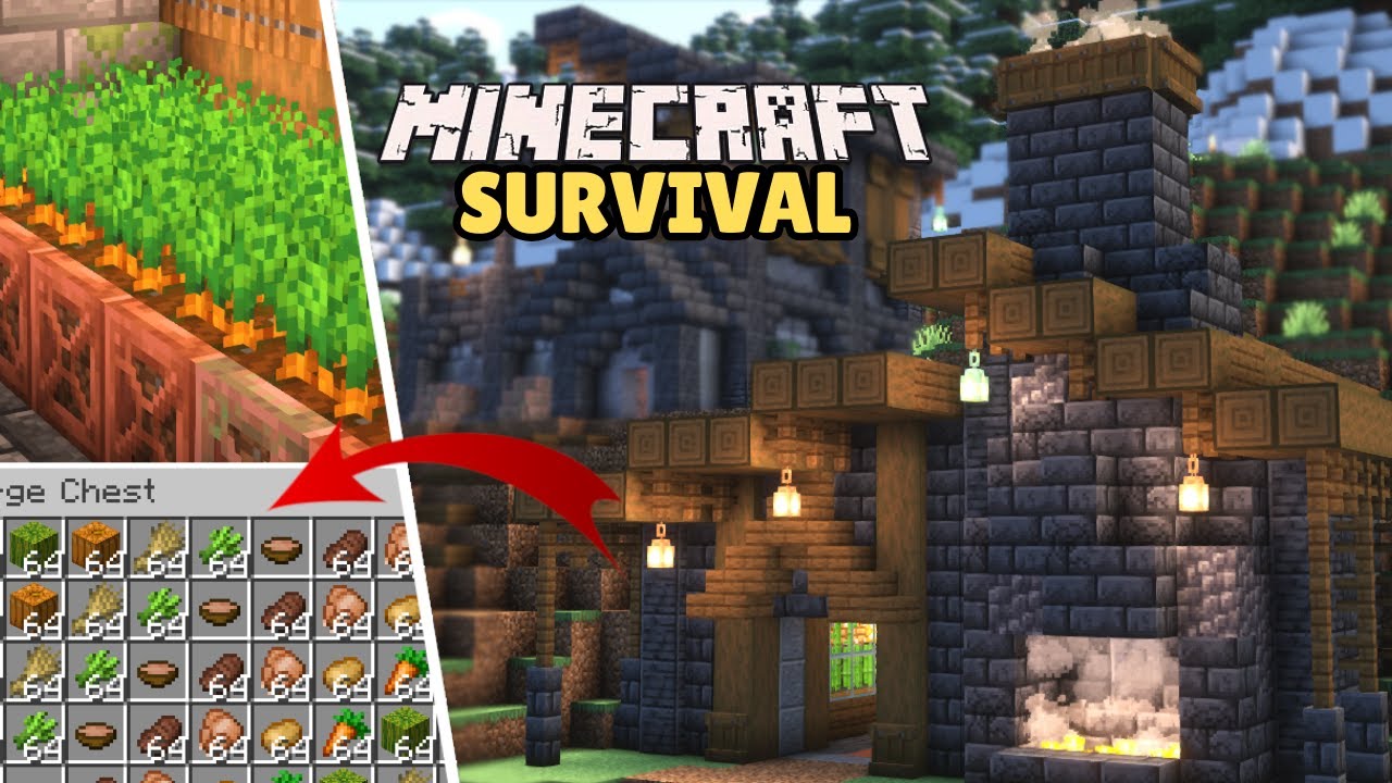 The ONLY Aesthetic Food Farms You'll Ever Need in Minecraft - YouTube