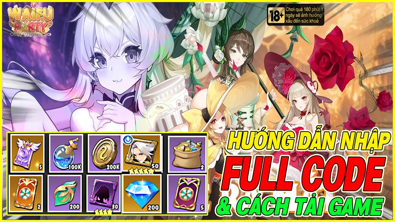 hướng dẫn nhập full code Waifu Party: Mỹ Vị Đại Chiến & cách tải game ...