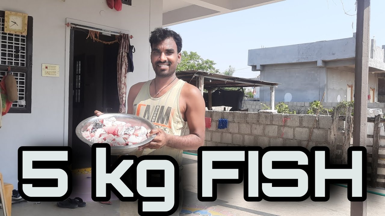 5 KG FISH CUTTING🐠🐟🐋// VILLAGE VLOG // TELANGANA PILAGADU RAJU - YouTube