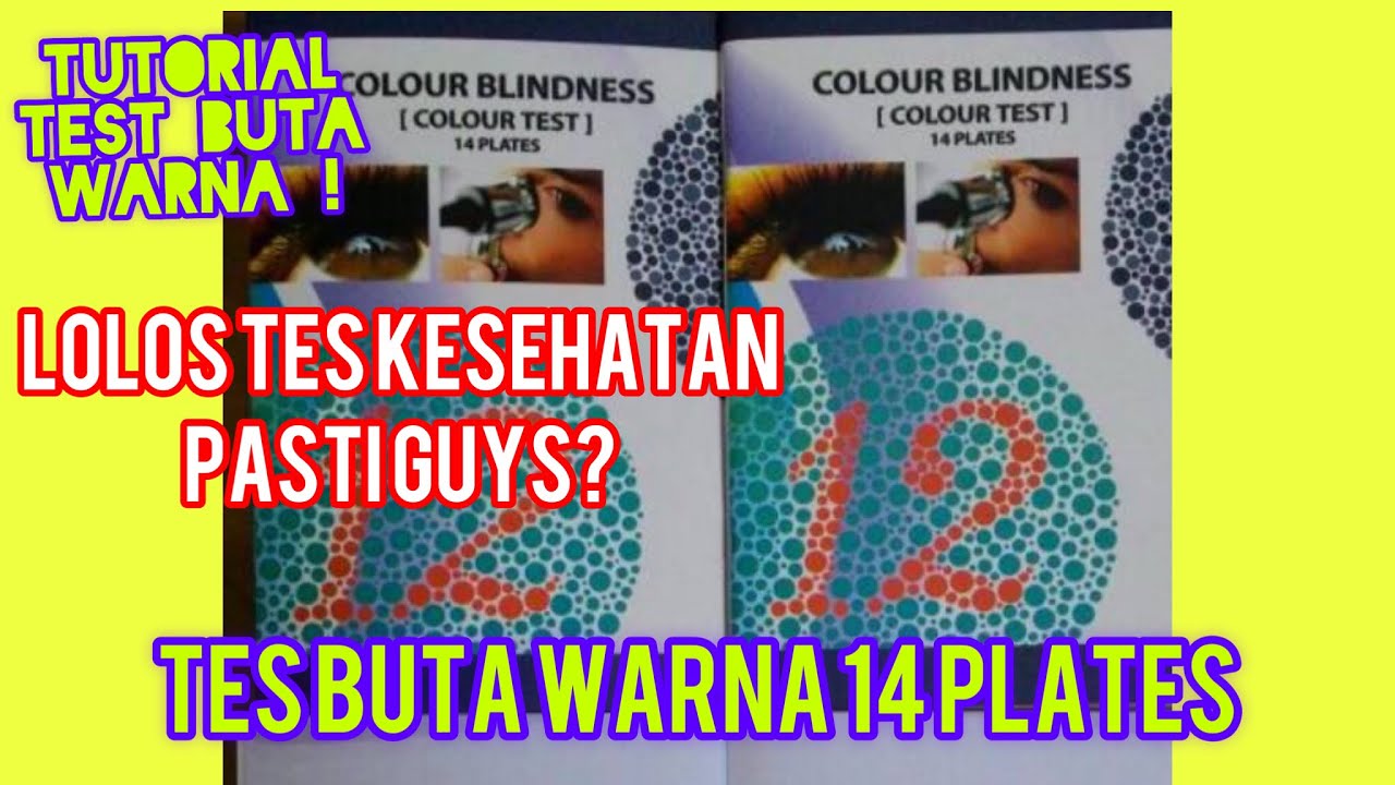 ISHIHARA 14 PLATE TEST | TES BUTA WARNA | ISHIHARA | Plus Tutorial ...