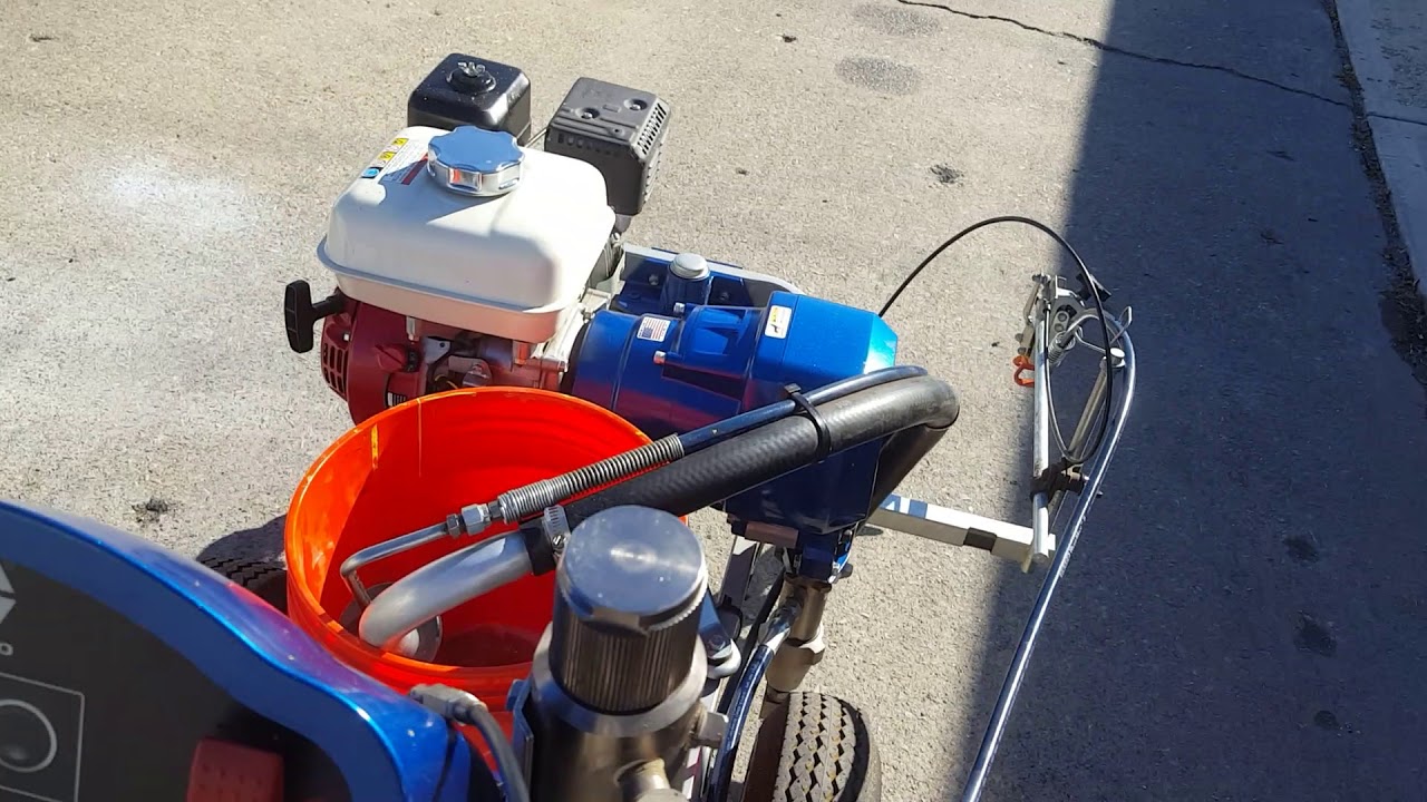 NOT A VIRAL VIDEO -----TESTING A GRACO 5900 LINELAZER IV 5900 AIRLESS ...