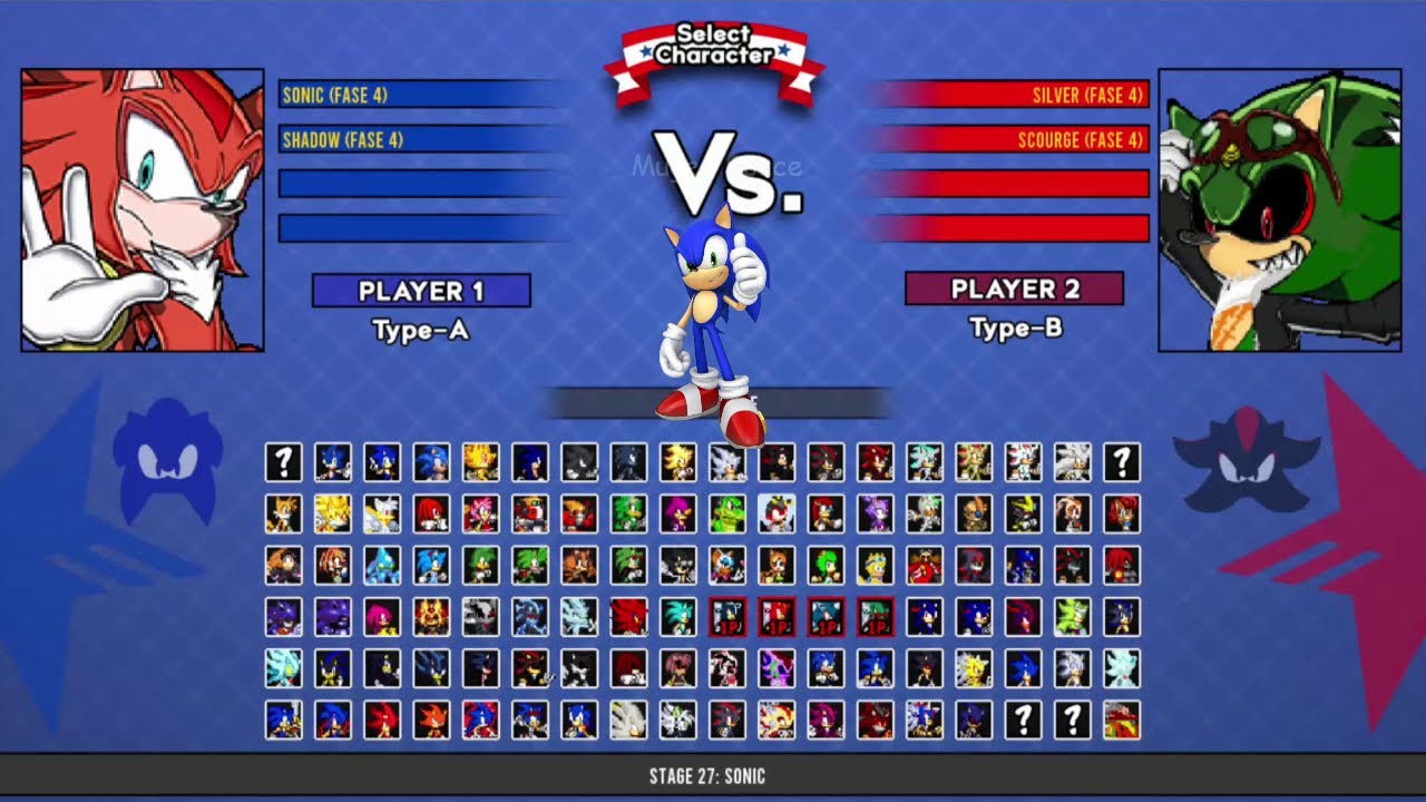Sonic fase 4 & Shadow fase 4 VS Silver fase 4 & Scourge fase 4 I Sonic ...