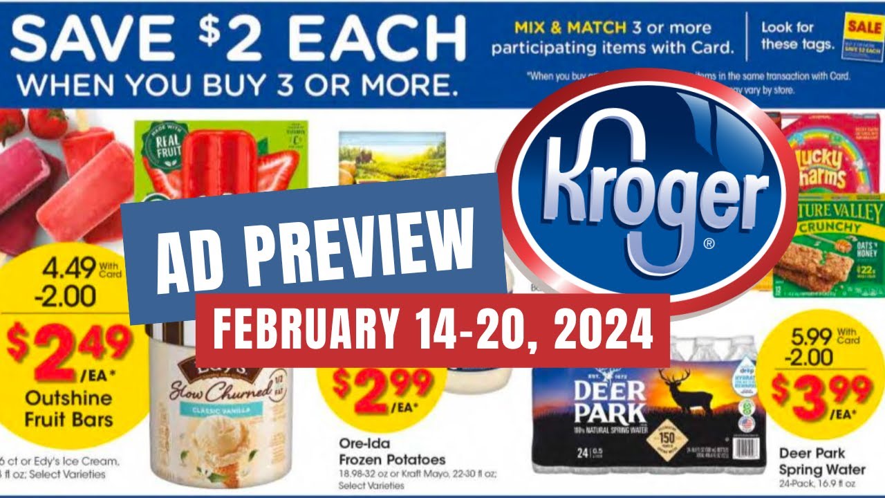 *$.99 Sale & NEW MEGA* Kroger Ad Preview for 2/14-2/20 | Mega Sale ...