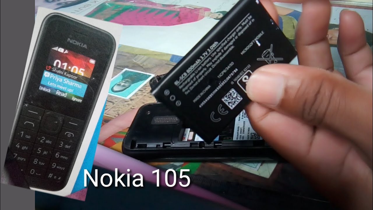 Nokia 105 battery open video - YouTube